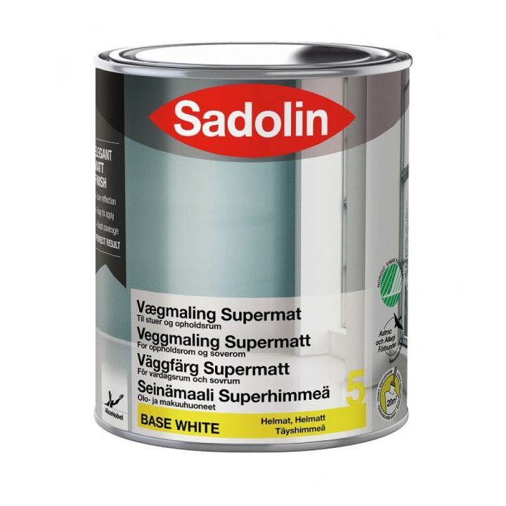 Sadolin væg- og loftmaling Supermat flere str. | BAUHAUS