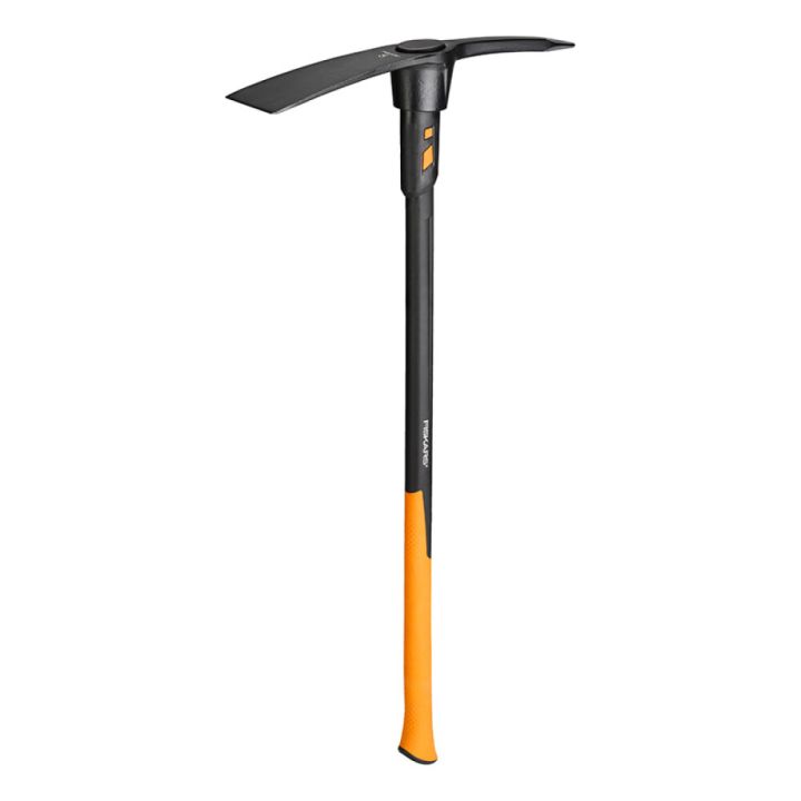 Fiskars Pro IsoCore Dual-Ended Pickaxe And Hoe With Shock Reduction, 36 ...