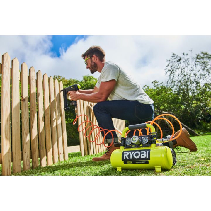 Ryobi kompressor One+ R18AC-0 u/batteri & lader | BAUHAUS