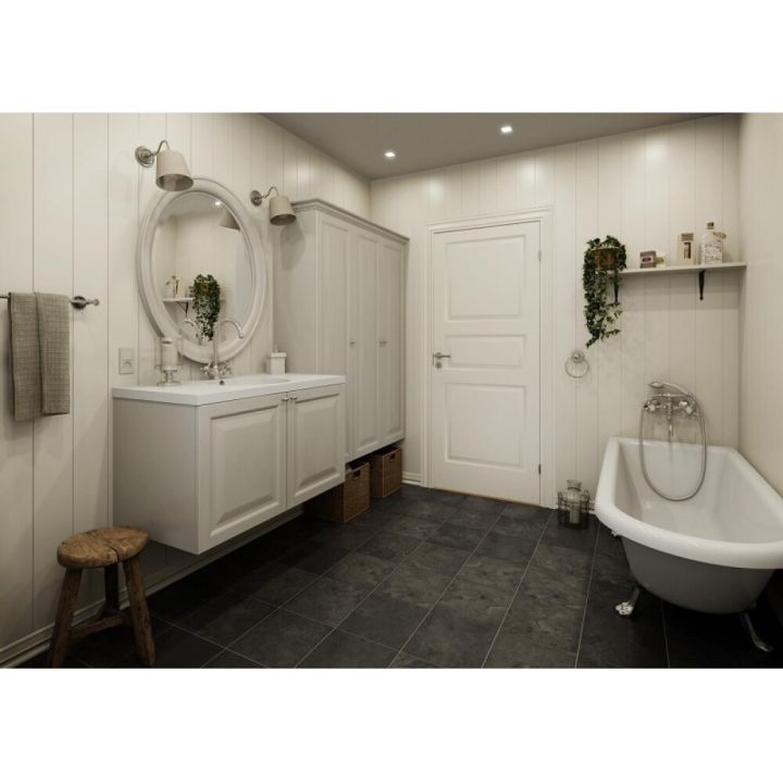 Swedoor formpresset dør Compact 03 hvid 725x2040 m | BAUHAUS