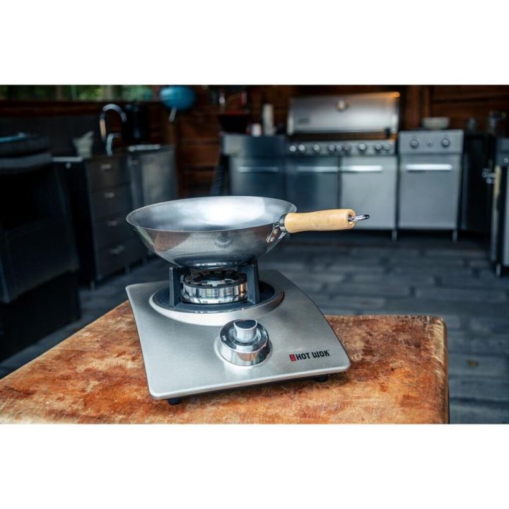HOT WOK gasblus Silverline 4,5 kW inkl. slange og | BAUHAUS