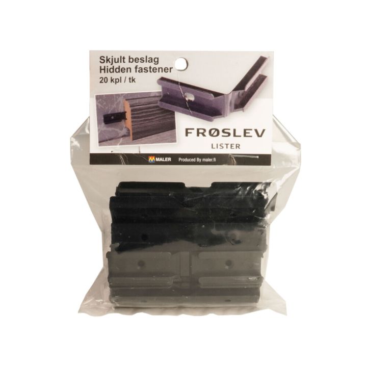 Frøslev montageclips til mdf fodliste 20 stk. | BAUHAUS