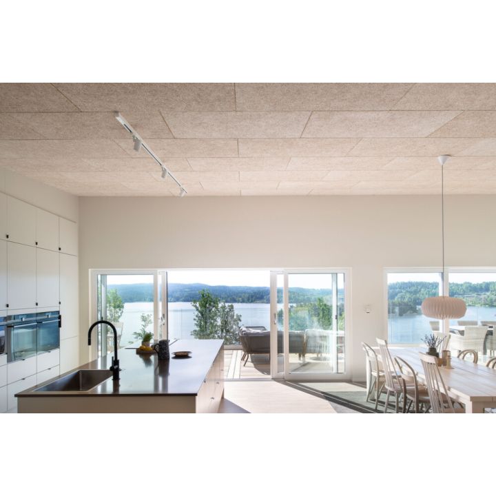 Troldtekt akustikplade lys ultrafin natur 1200x600 | BAUHAUS