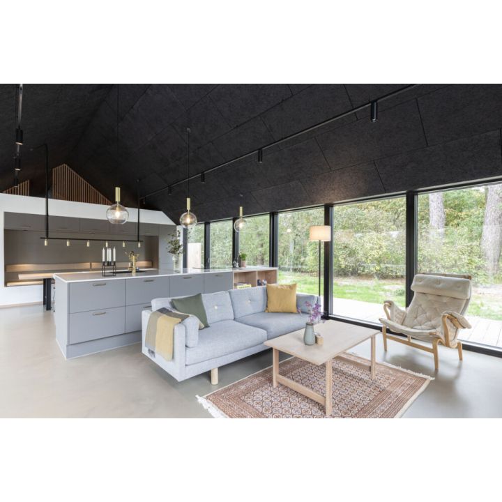 Troldtekt akustikplade ultrafin sort 1200x600x25 m | BAUHAUS