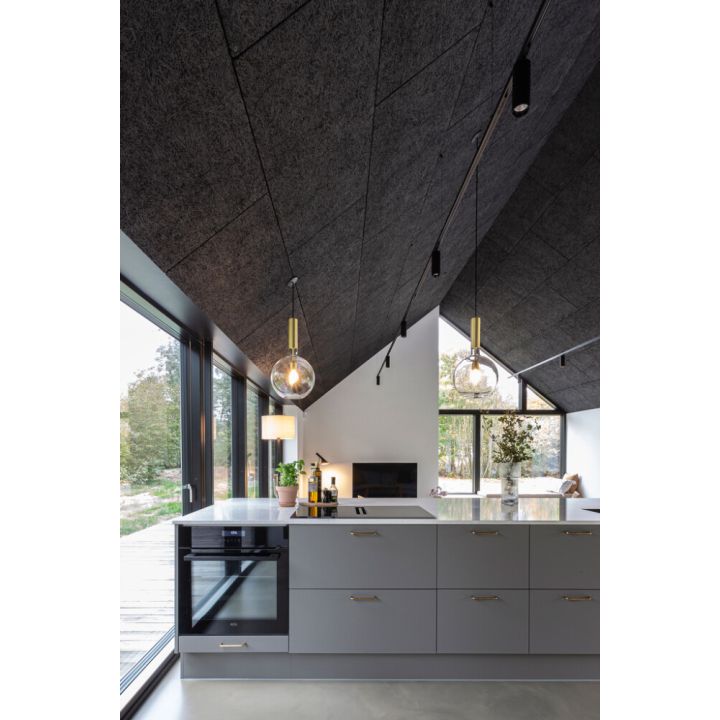 Troldtekt akustikplade ultrafin sort 1200x600x25 m | BAUHAUS