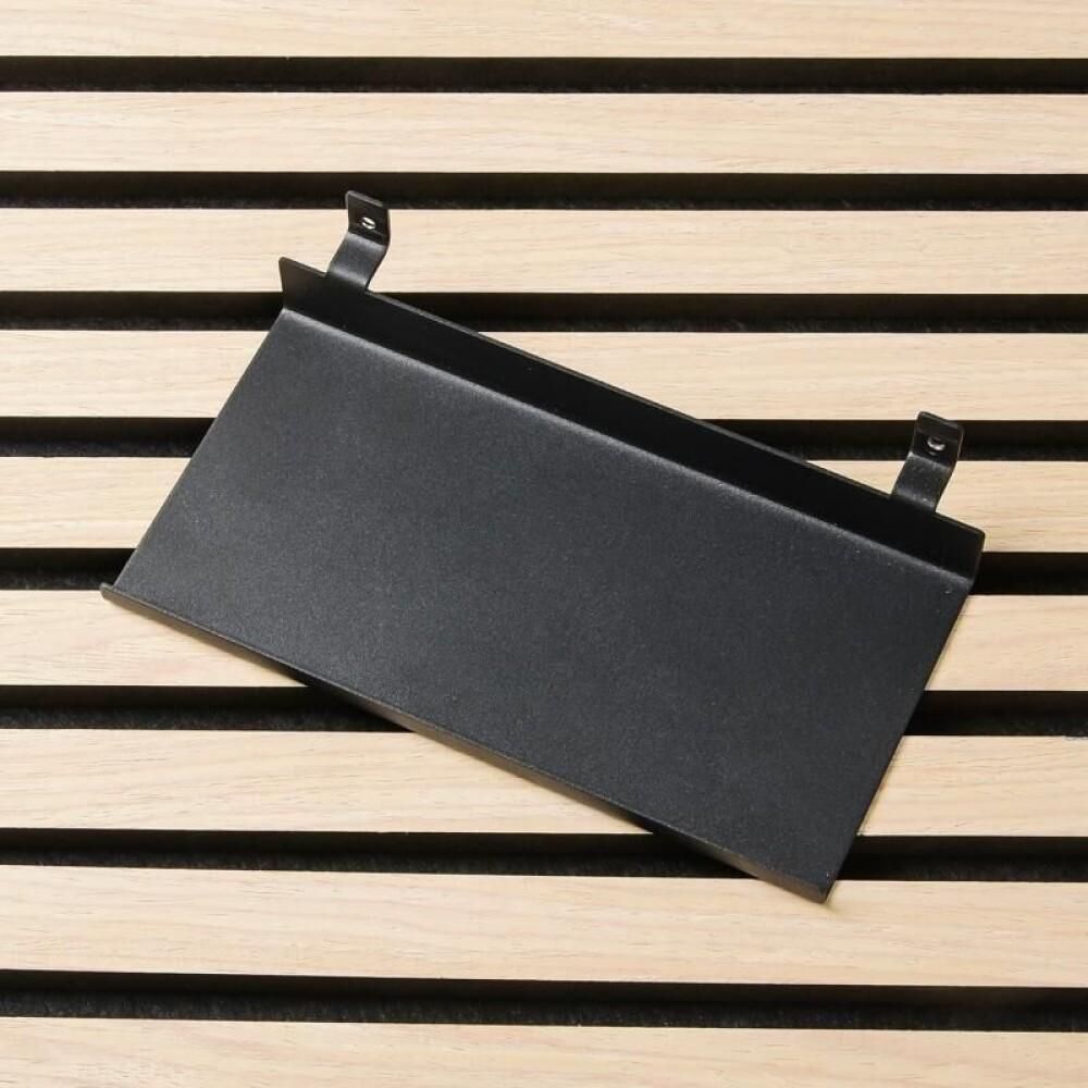 Sort hylde til akustikpanel m/skruer | BAUHAUS