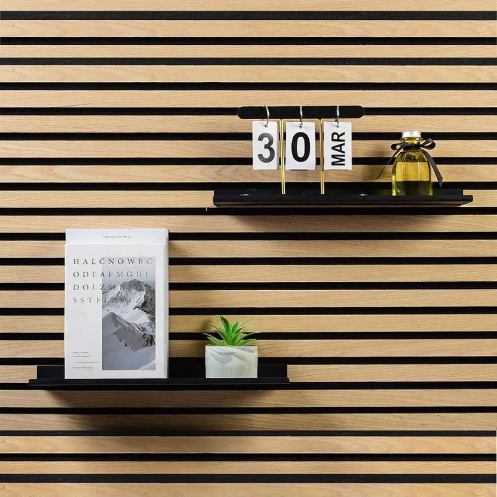Hylde til akustikpanel sort 40 cm | BAUHAUS