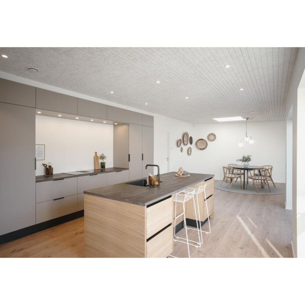 Troldtekt akustikplade v-line 1way 10 hvid 1200x60 | BAUHAUS