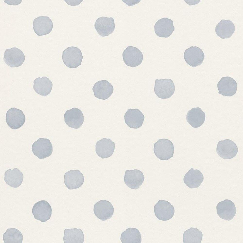 Rasch tapet Studio prikker lyseblå/beige | BAUHAUS