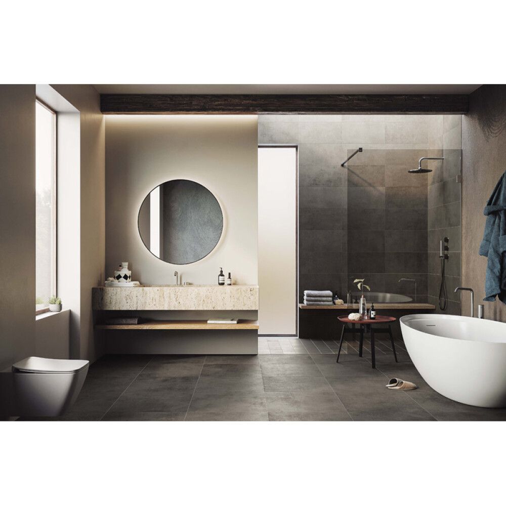 Gulv-/vægflise Draft dark 60x60 cm 1,44 m² | BAUHAUS