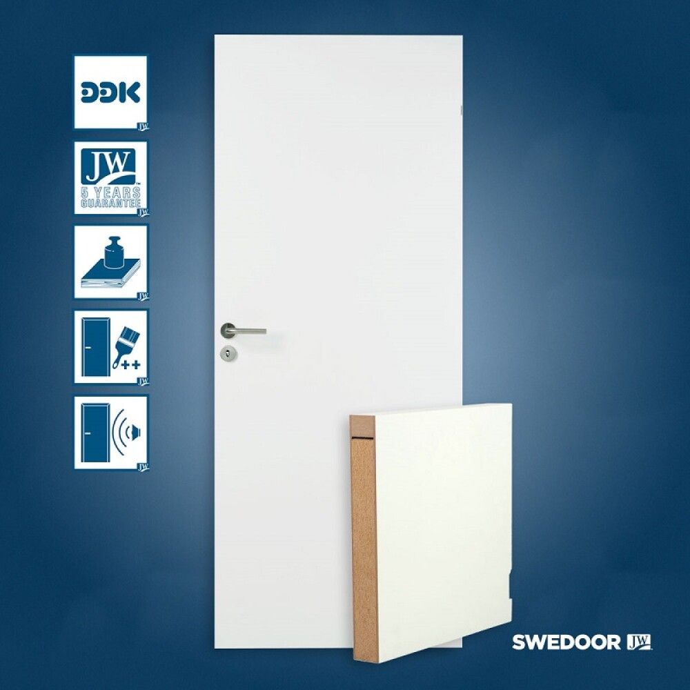 Swedoor dør Stable GW hvid 825x2040 mm | BAUHAUS