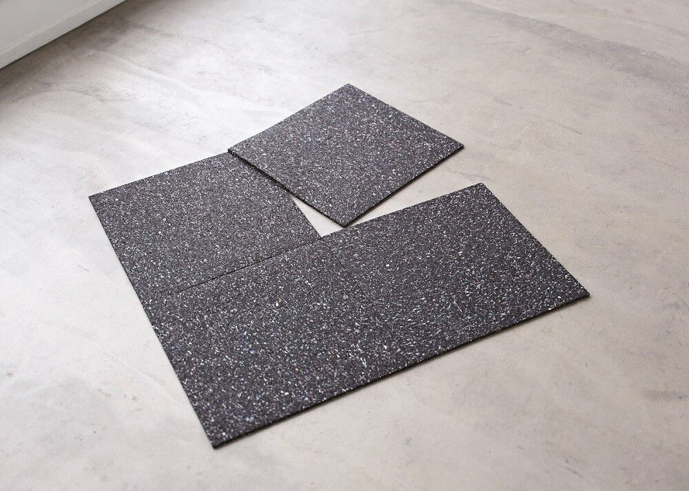 Gummimåtte sort 60x60 cm | BAUHAUS