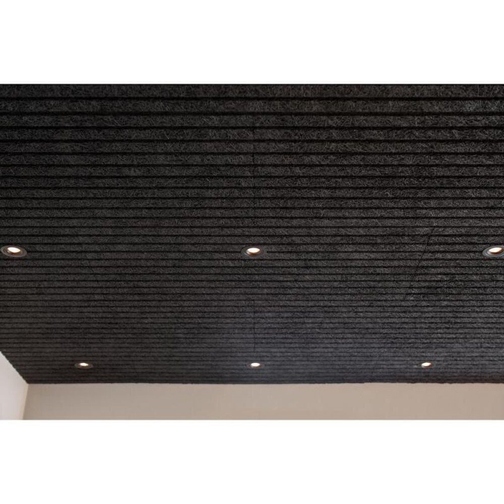 Troldtekt akustikplade v-line 1way 10 sort 1200x60 | BAUHAUS
