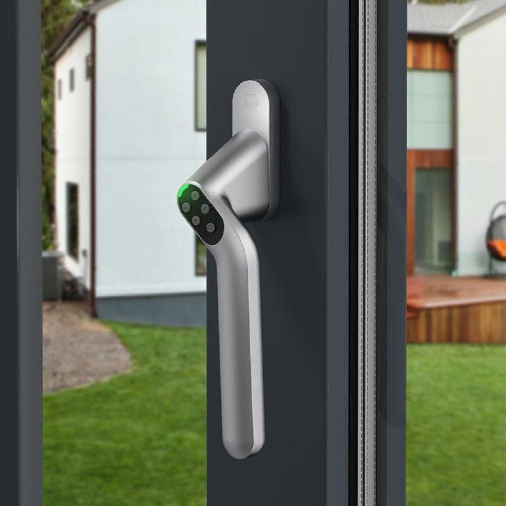Yale håndtag med kodelås Code Handle mat krom højr | BAUHAUS
