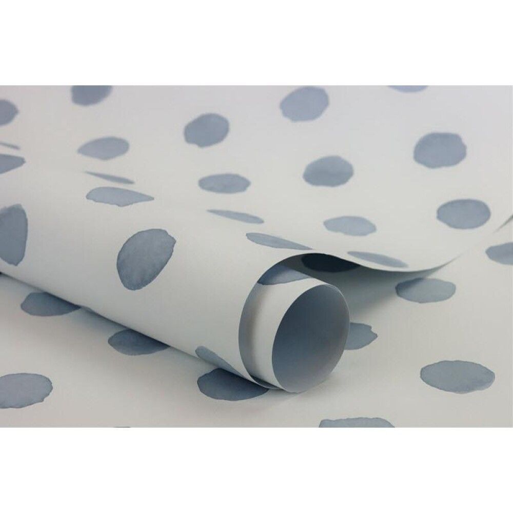 Rasch tapet Studio prikker lyseblå/beige | BAUHAUS
