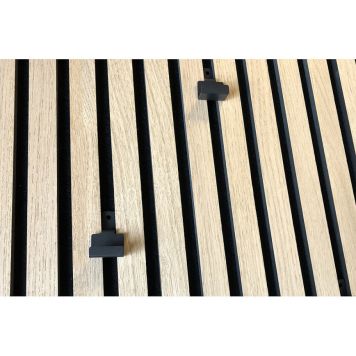 Krog til akustikpanel sort 2 stk. | BAUHAUS