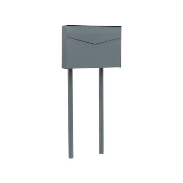 Mefa postkasse Letter 112 basaltgrå blank/mat | BAUHAUS