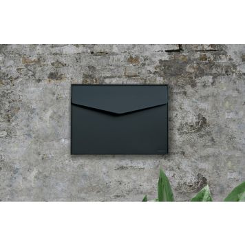 Mefa postkasse Letter 112 antracit blank/mat | BAUHAUS