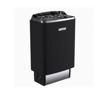 Harvia elektrisk saunaovn Top Steel M80 8 KW sort | BAUHAUS