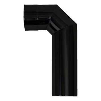 Harvia vinkelrør 11,4-11,5x25,9x43,5 cm sort 90° | BAUHAUS