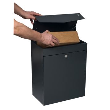 Mefa pakkepostkasse Letter 411 antracit mat | BAUHAUS
