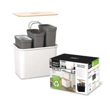 SmartStore opbevaringssæt Collect 76 L hvid 57x38x | BAUHAUS