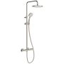 Geyser brusesæt Mini stål look Ø22 cm | BAUHAUS